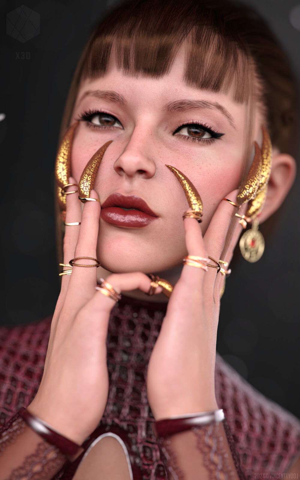 Xtreme3D Studio - Harmony Claws and Rings for G9 by TwiztedMetal