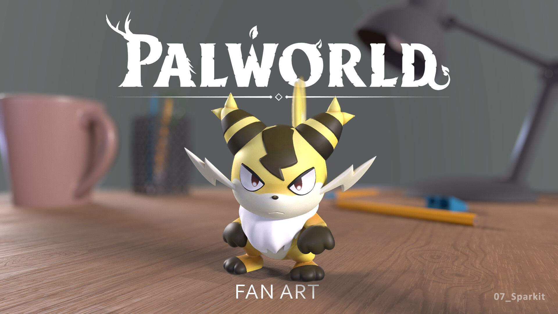 ArtStation - Palworld #7 Sparkit Pal Fanart