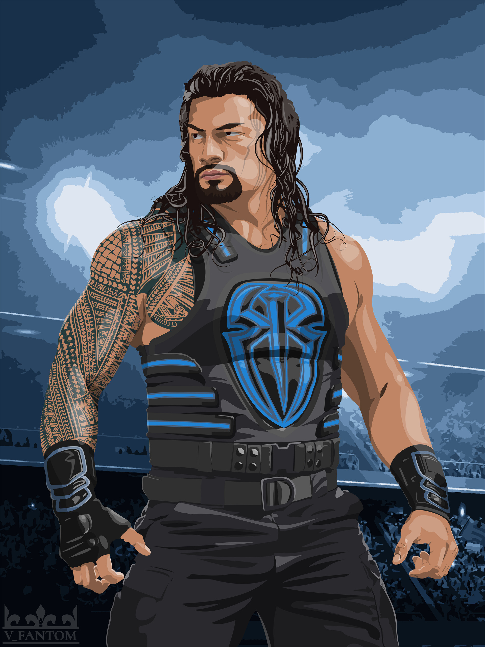 ArtStation - Roman Reigns vector portrait