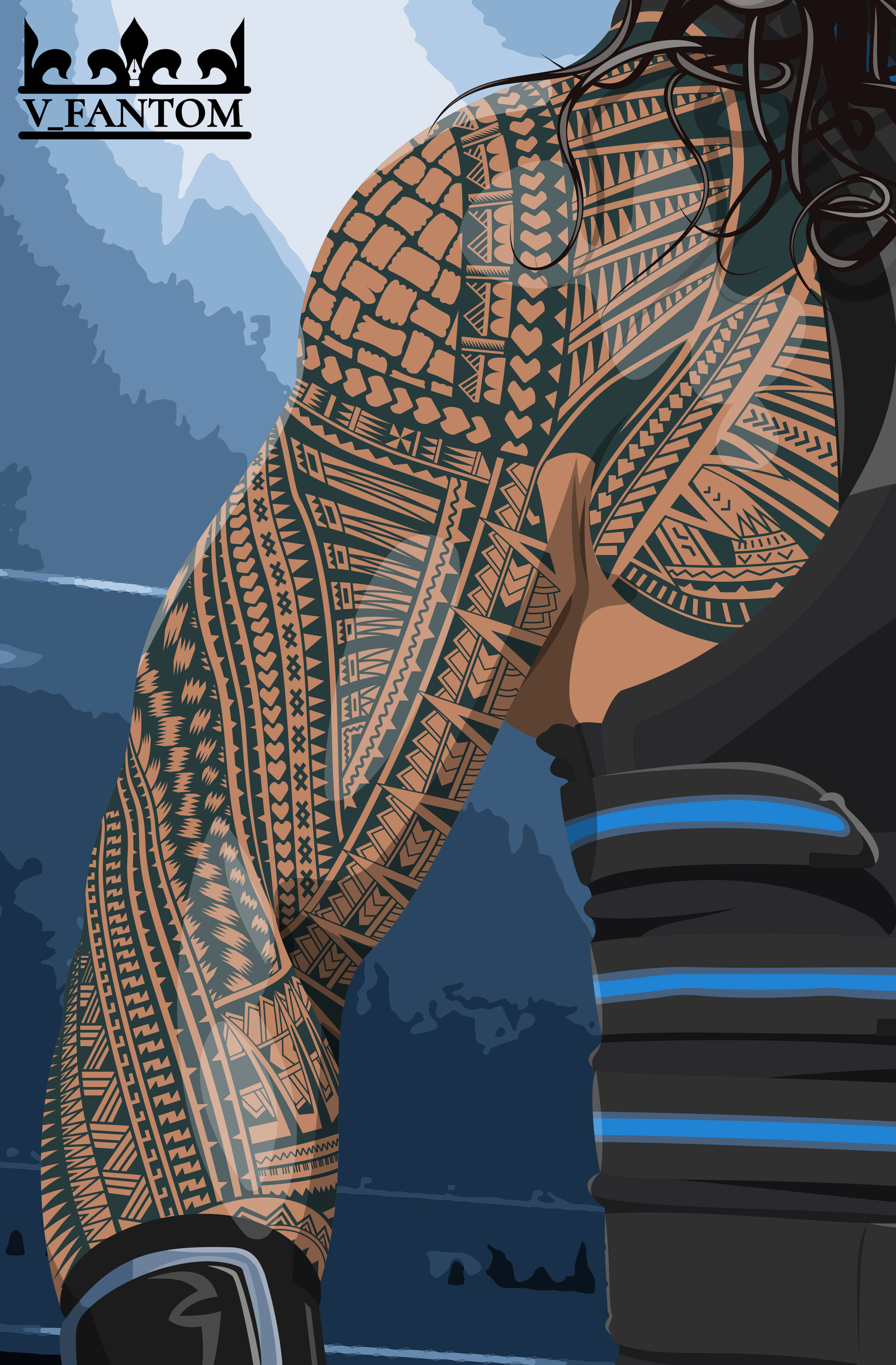 roman reigns vector