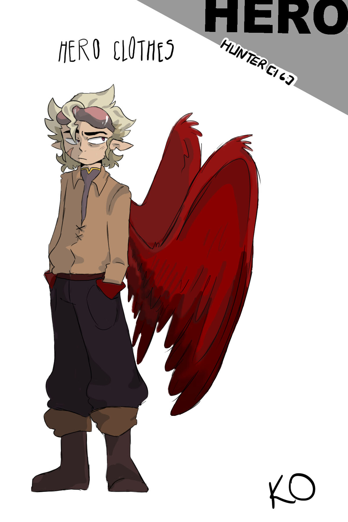 ArtStation - Hunter/ Hawks AU