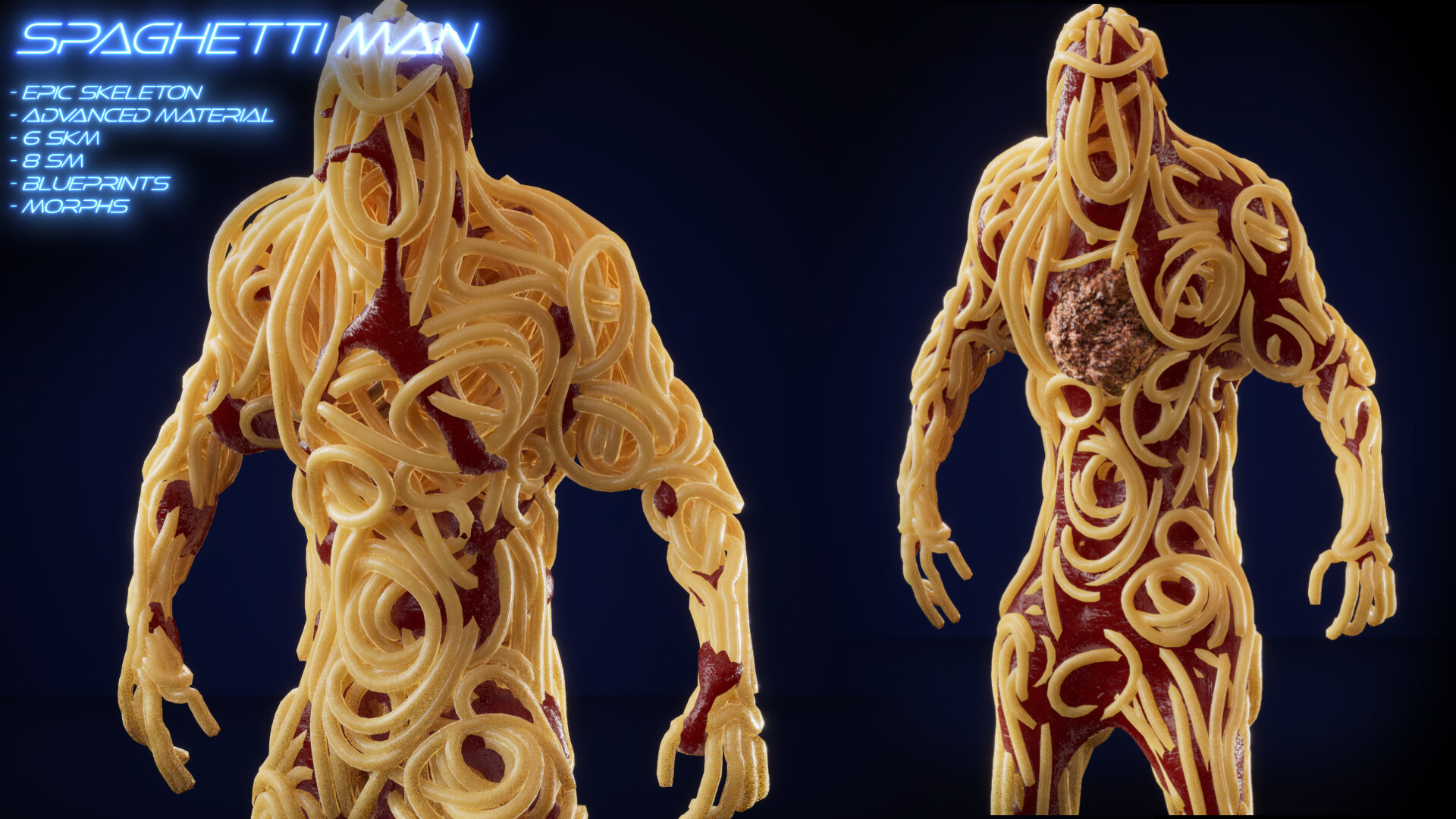 Kamil S. - Spaghetti Man for UE and Unity