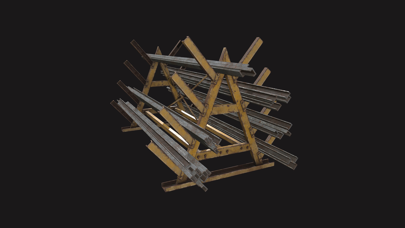 ArtStation - Metal Beam Rack