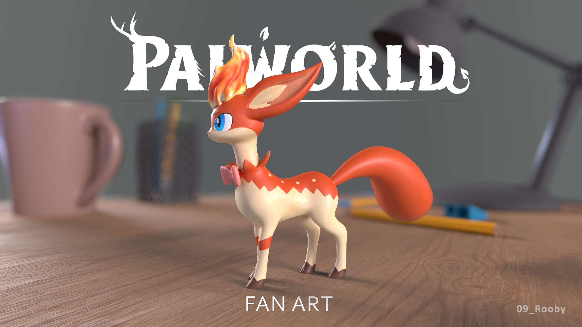 ArtStation - Palworld #9 Rooby Pal Fanart