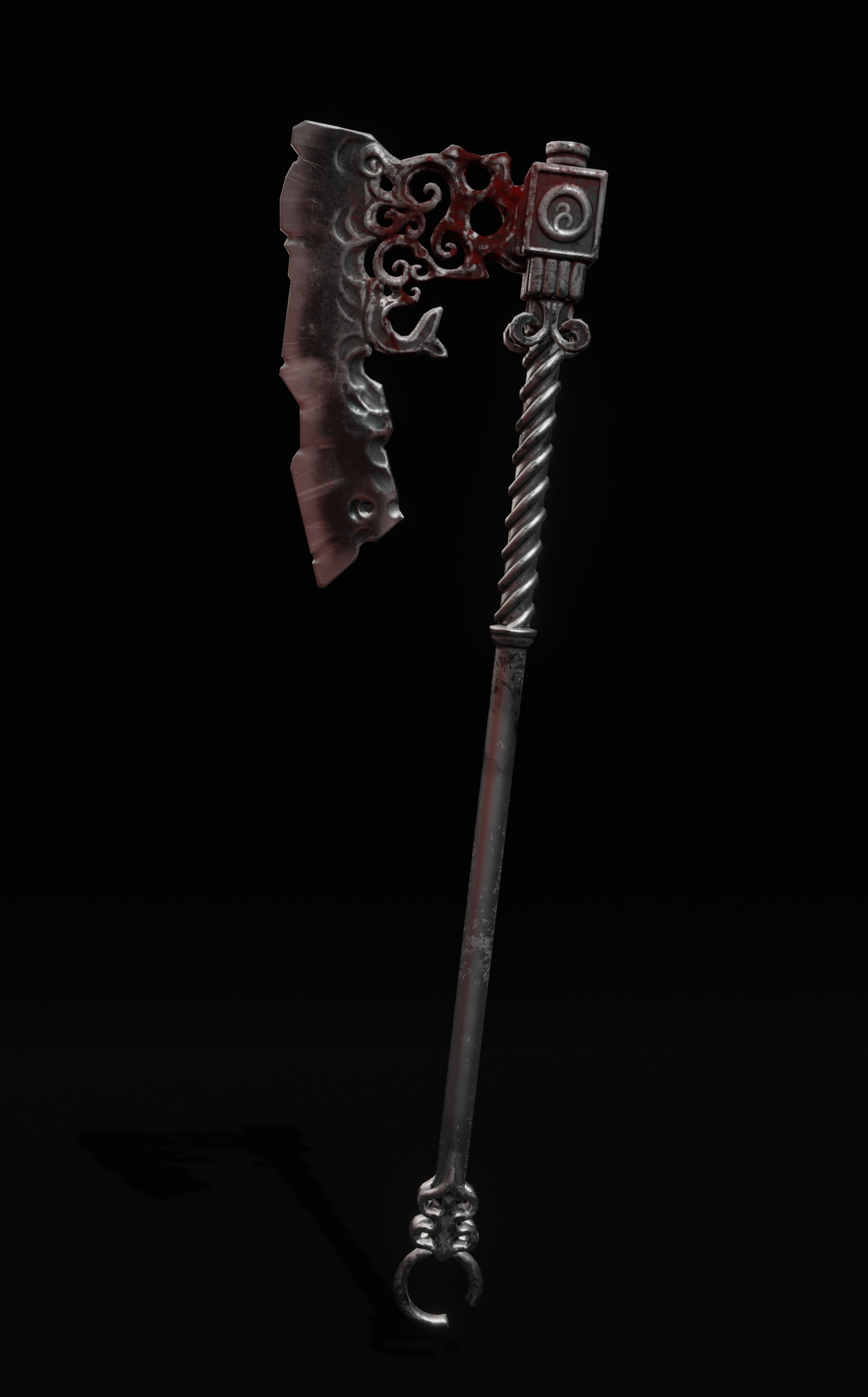 ArtStation - Fantazy metal axe