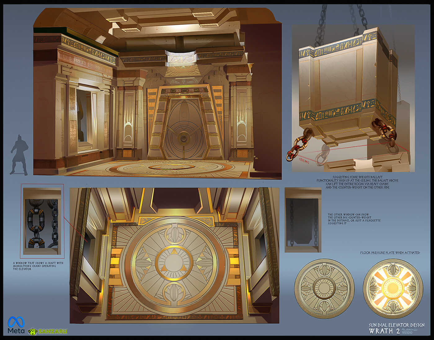 ArtStation - Sundial Elevator, (Asgard's Wrath 2, 2020.)