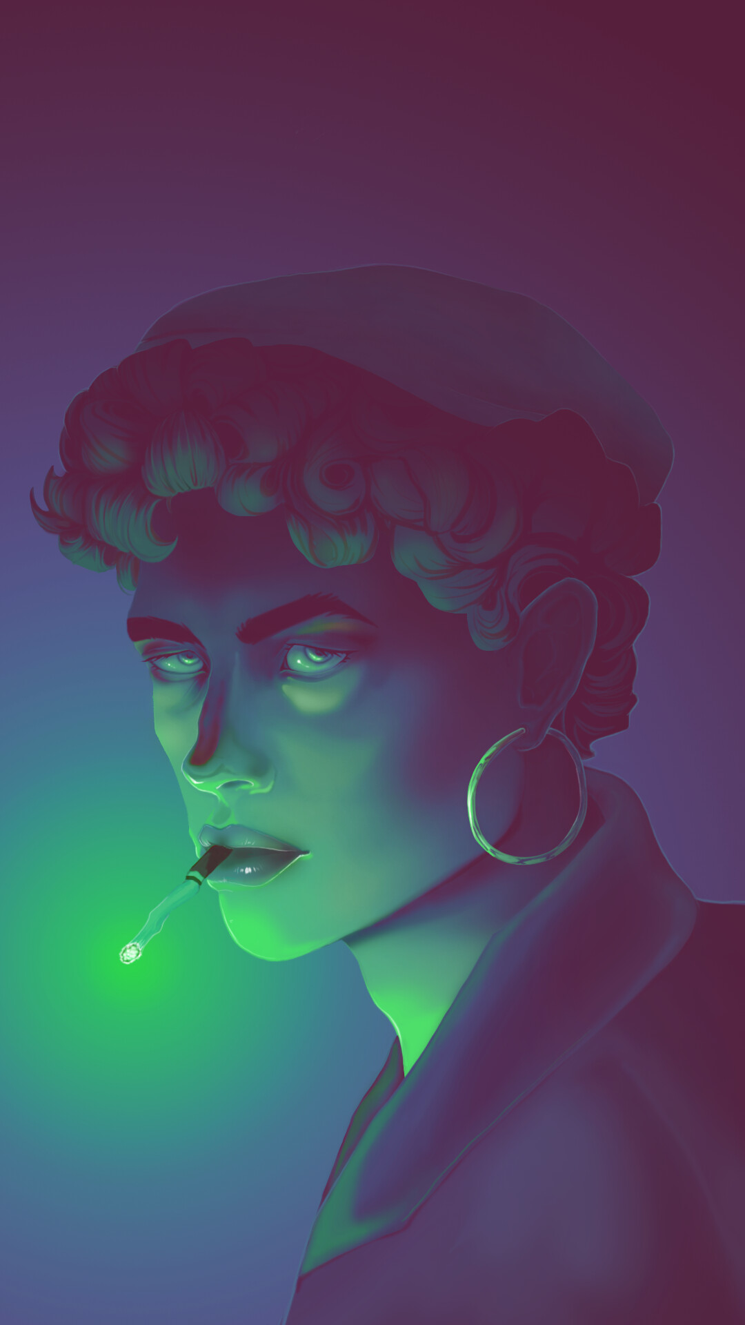 ArtStation - Cigarette Portrait