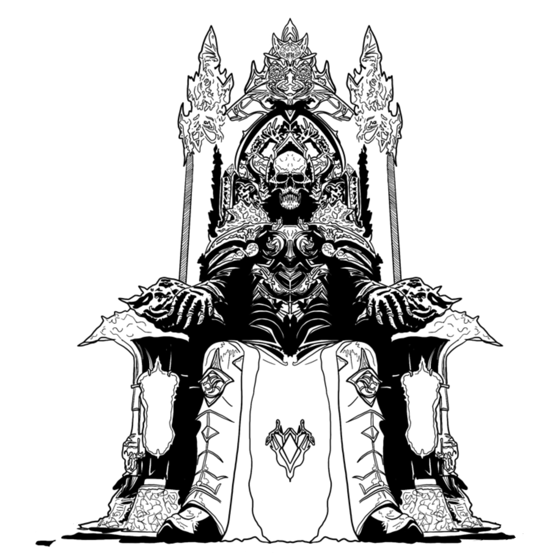 ArtStation - Lich on Throne