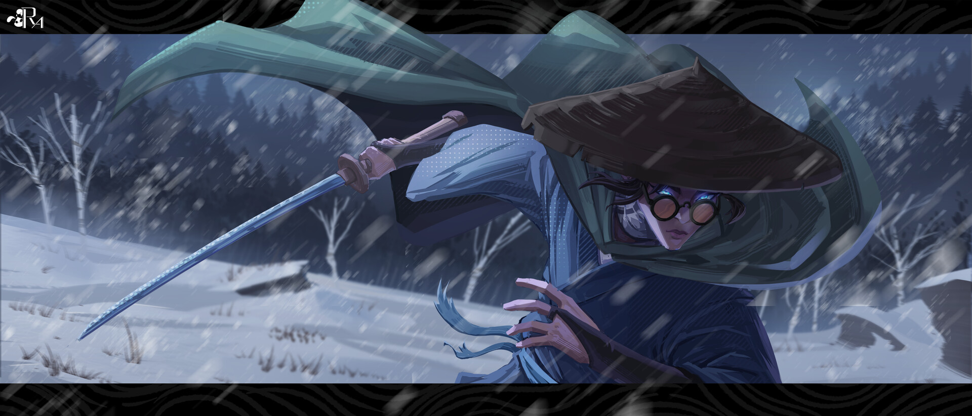 ArtStation - Fan art | blue eye Samurai
