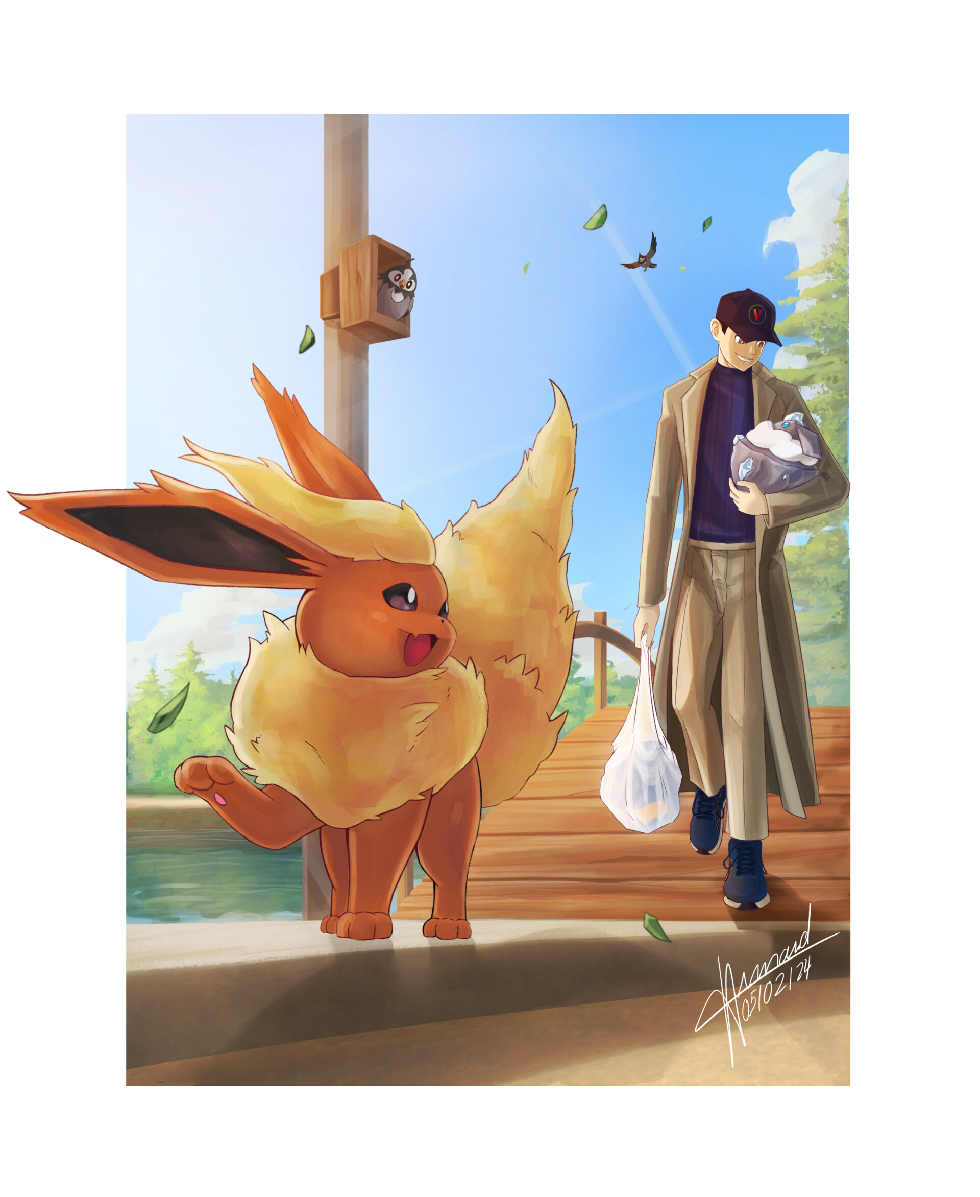 ArtStation - Me as a Pokemon Trainer