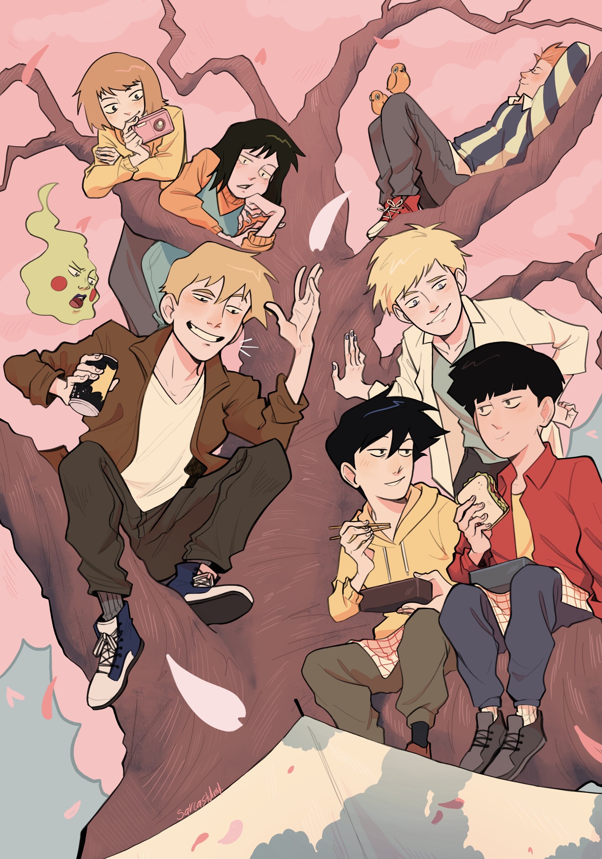 ArtStation - Mob psycho 100 fanart illustration