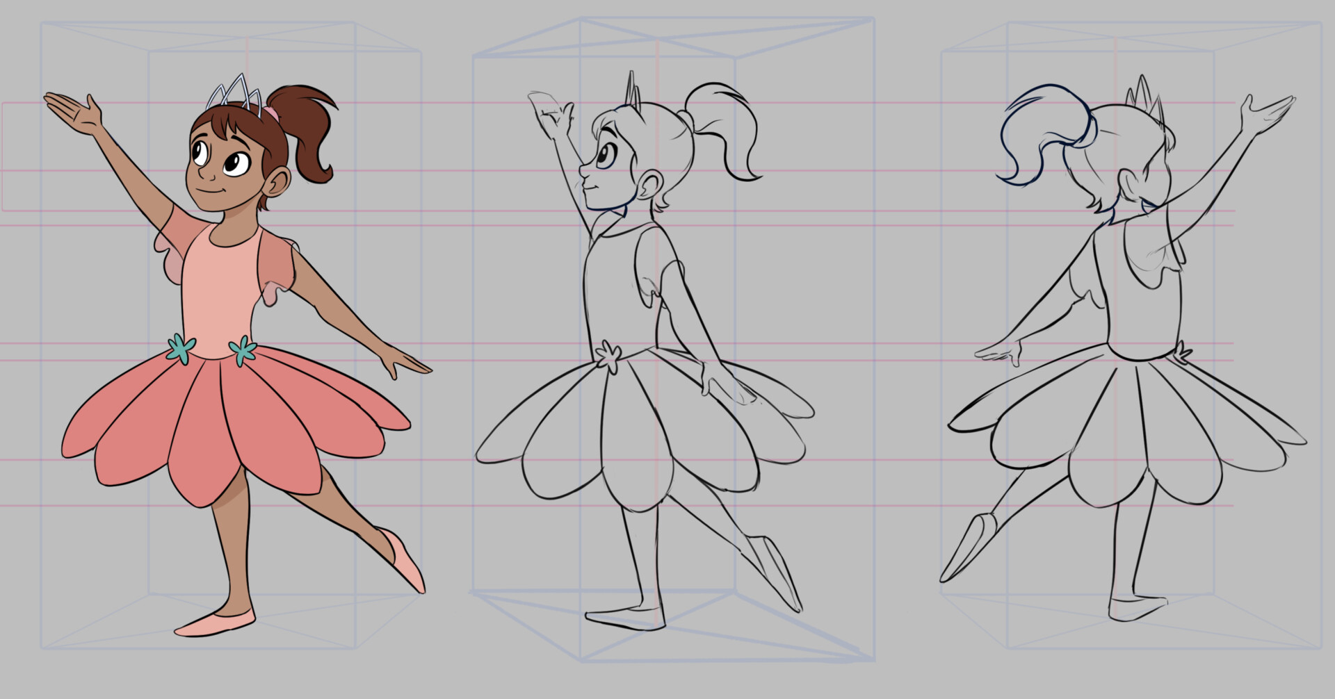 Grace Bennett - Ballerina - Character Design