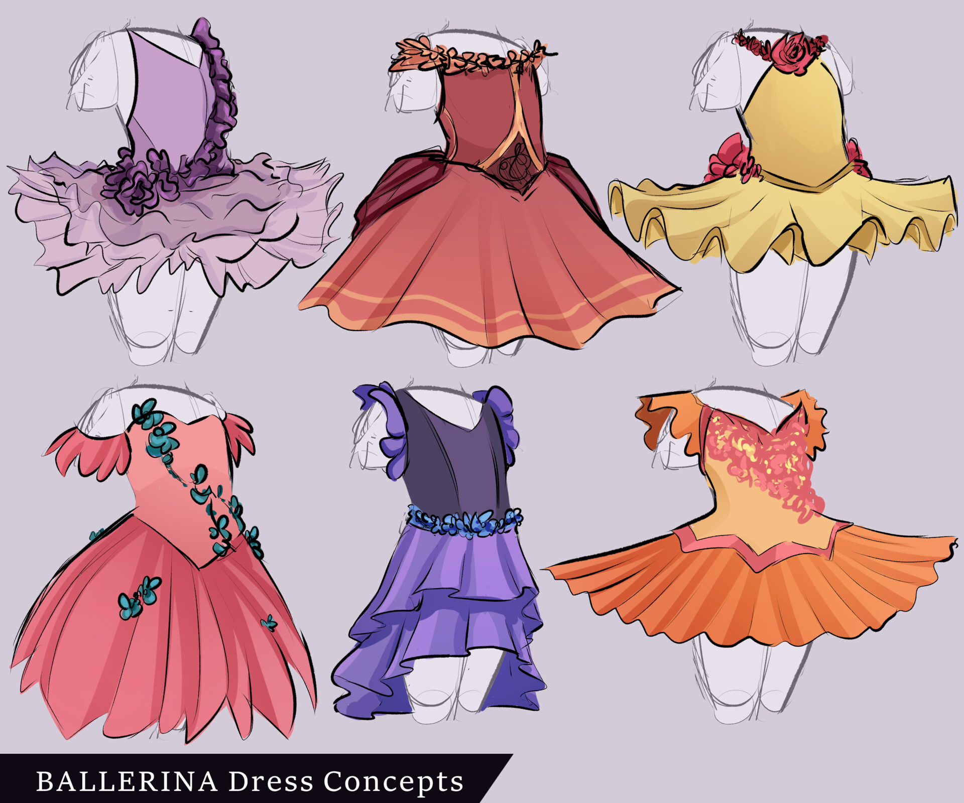 Grace Bennett - Ballerina - Character Design