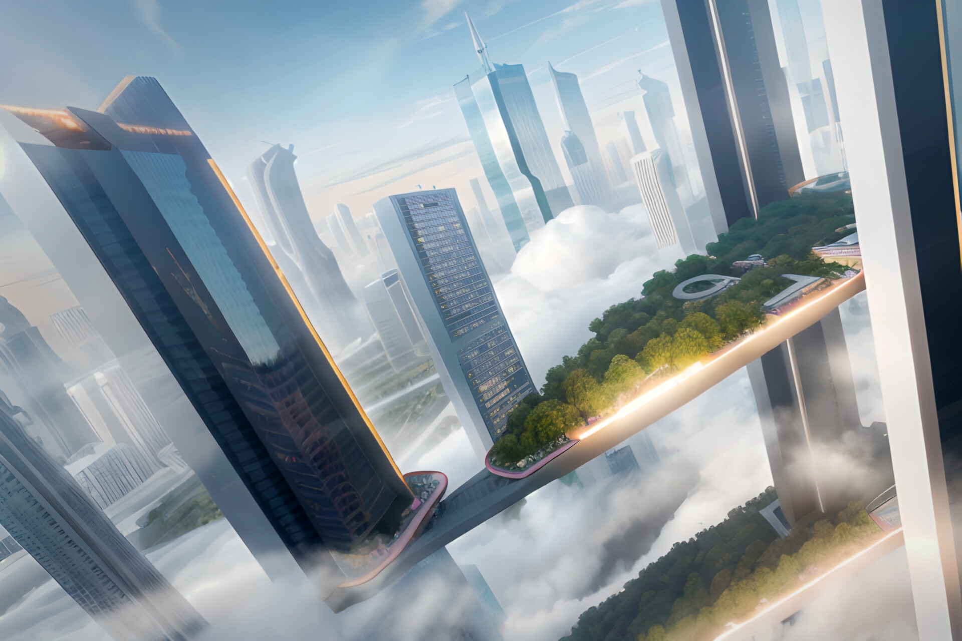 ArtStation - Hovering above the clouds