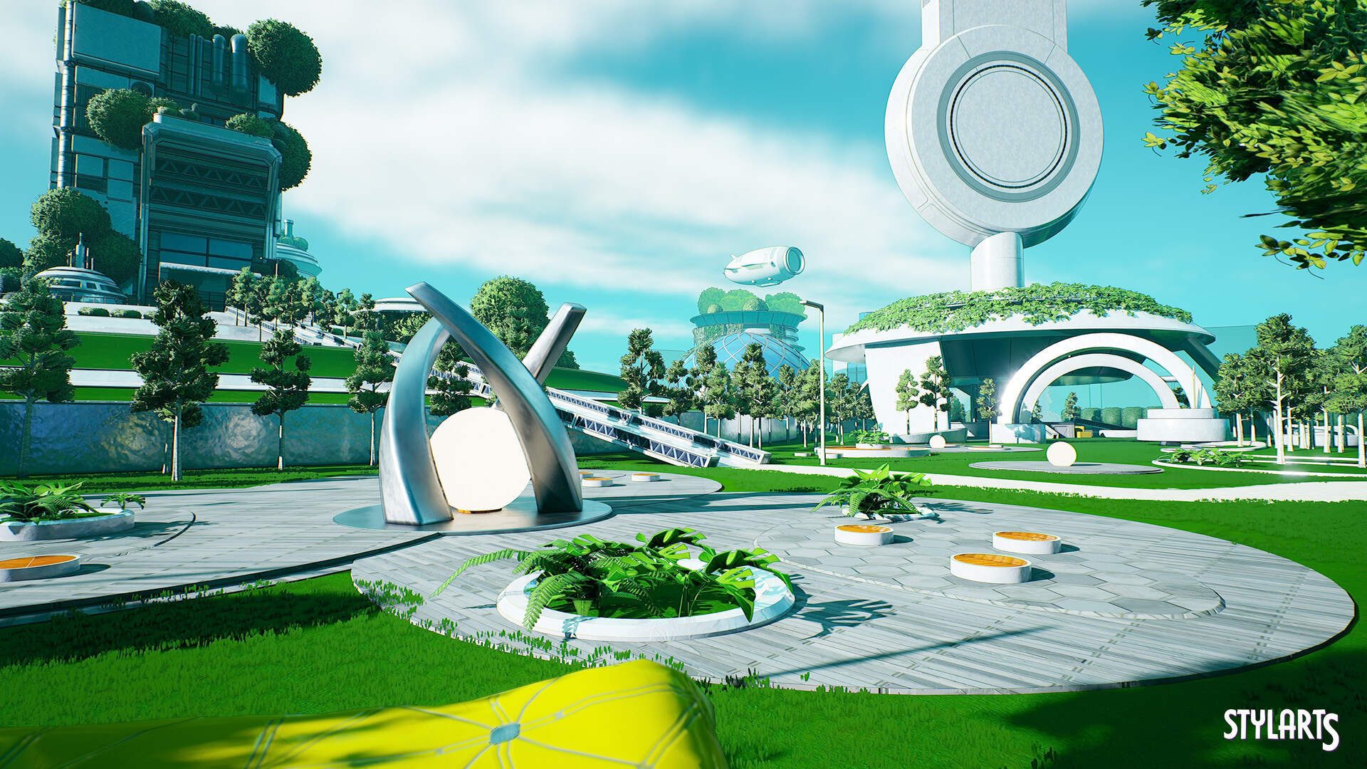 StylArts - Stylized Solarpunk City