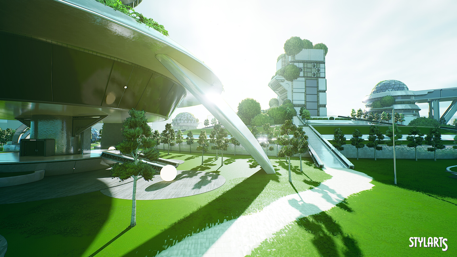 StylArts - Stylized Solarpunk City