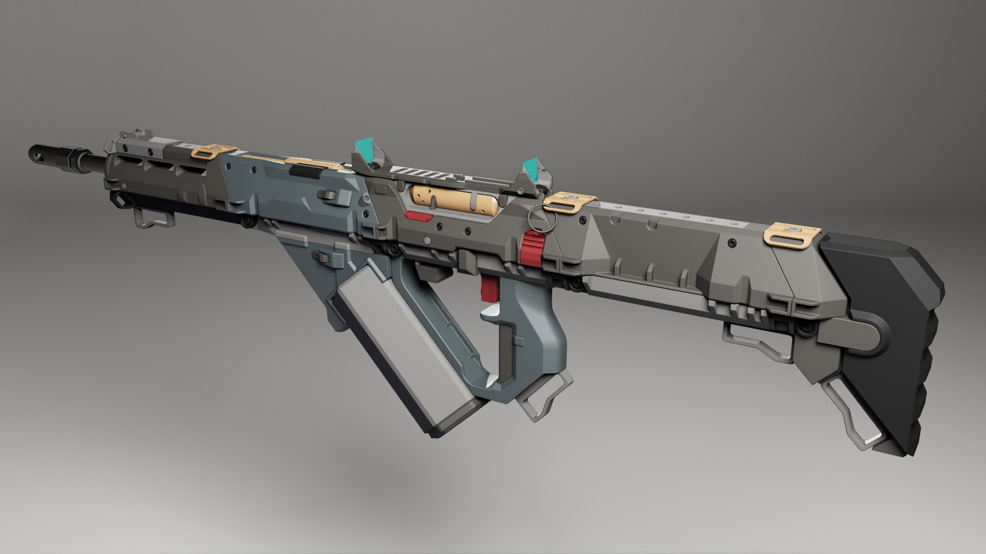 ArtStation - Modular spacesuit rifle