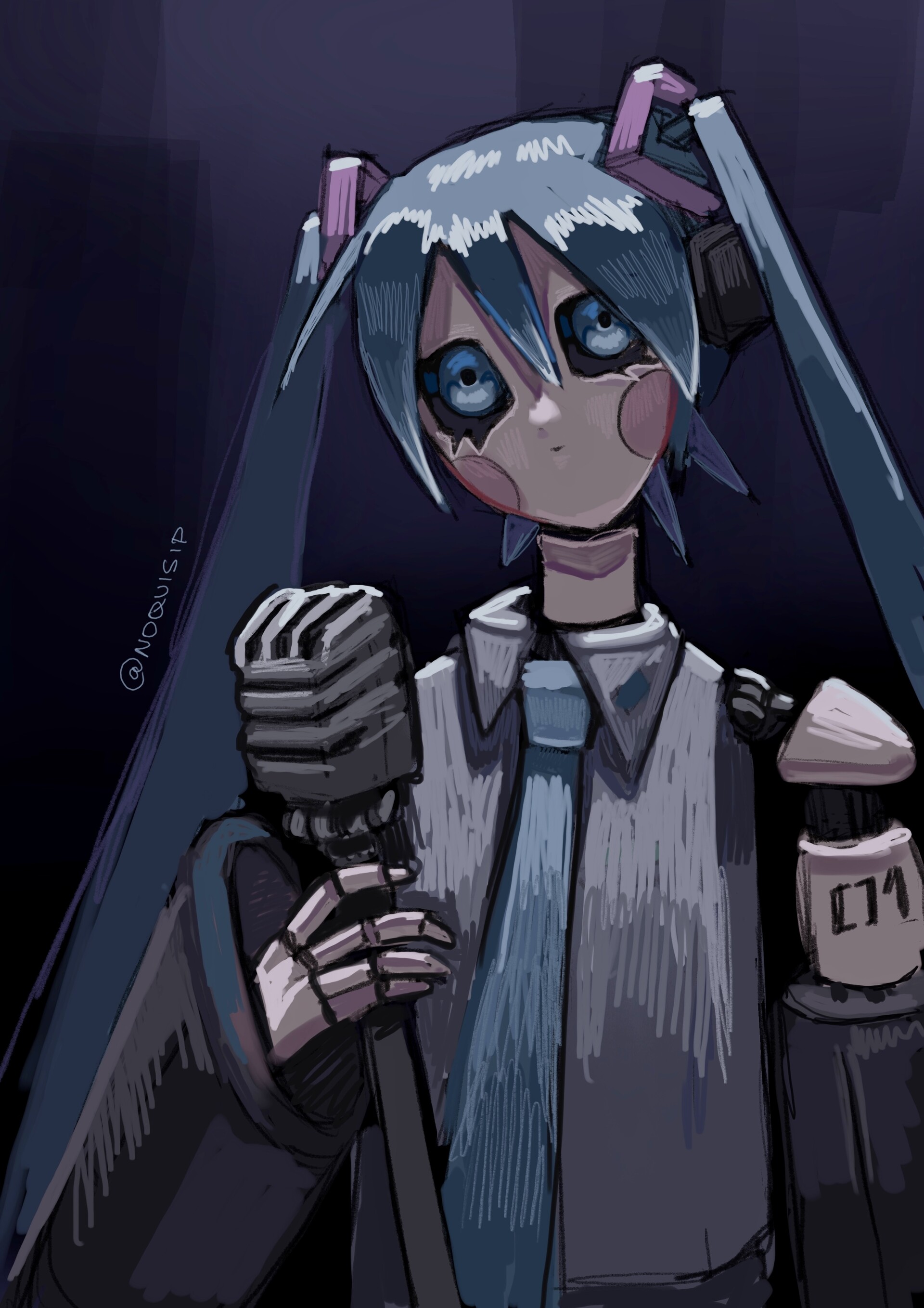 ArtStation - Hatsune Miku x Fnaf