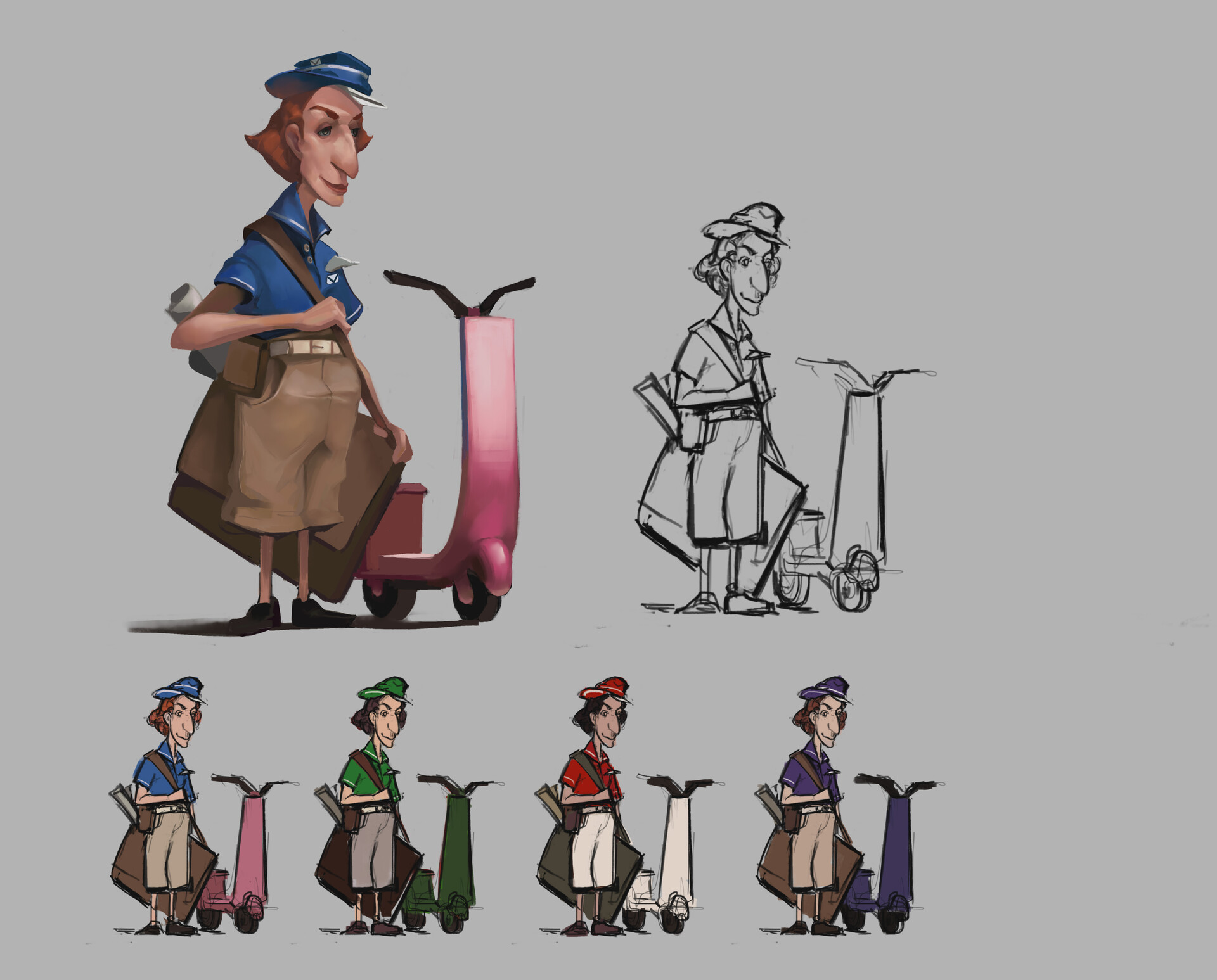 ArtStation - Character Concept: MailMan