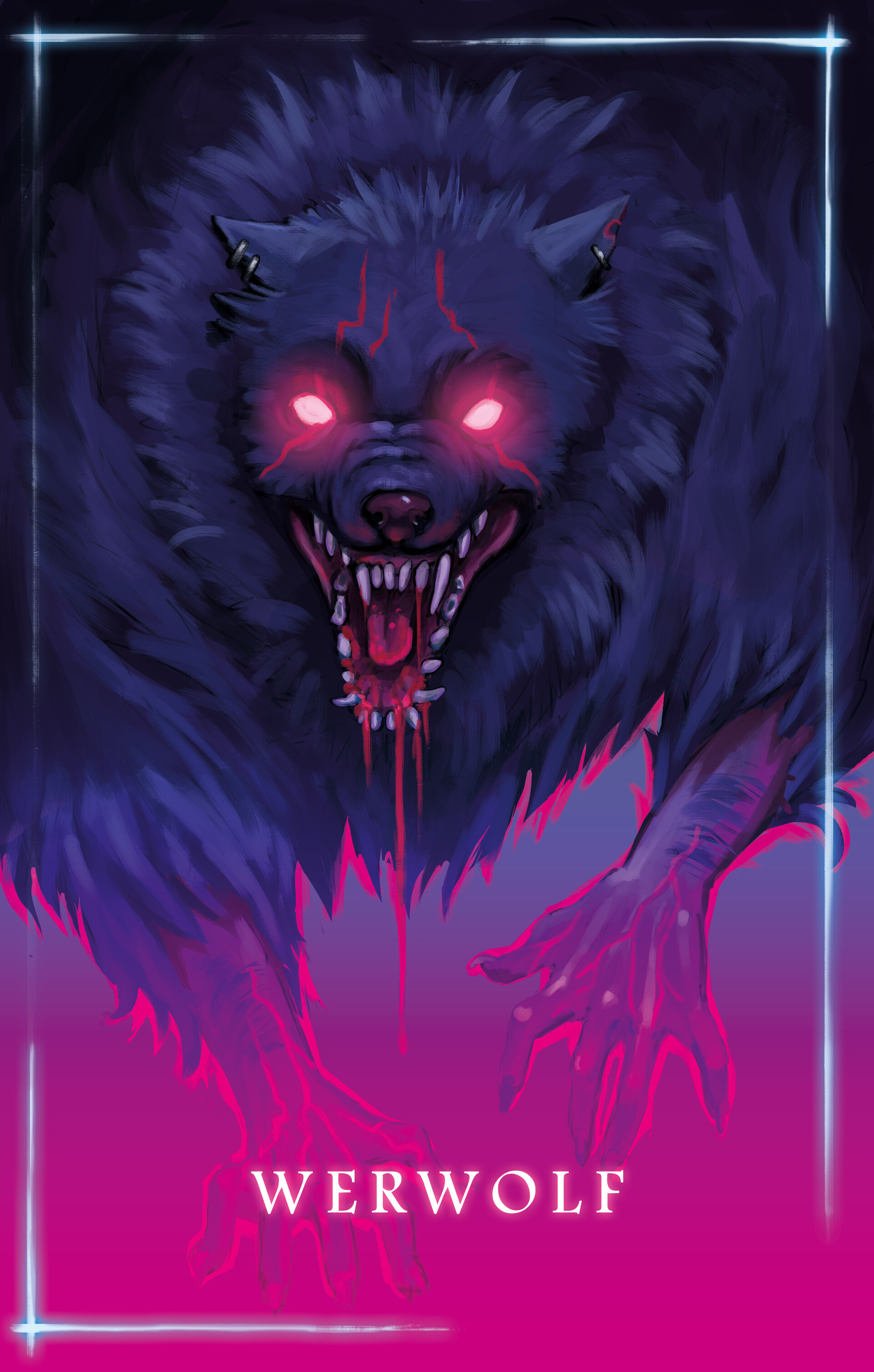 ArtStation - WEREWOLF - Card Design