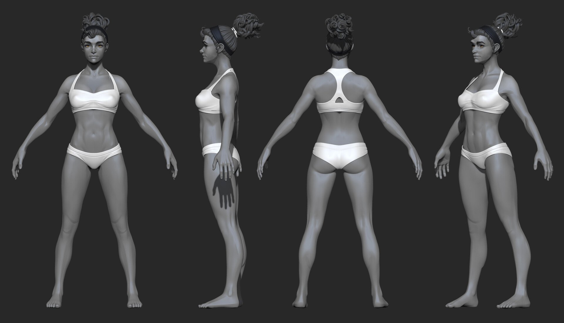 ArtStation - Basemesh - Female