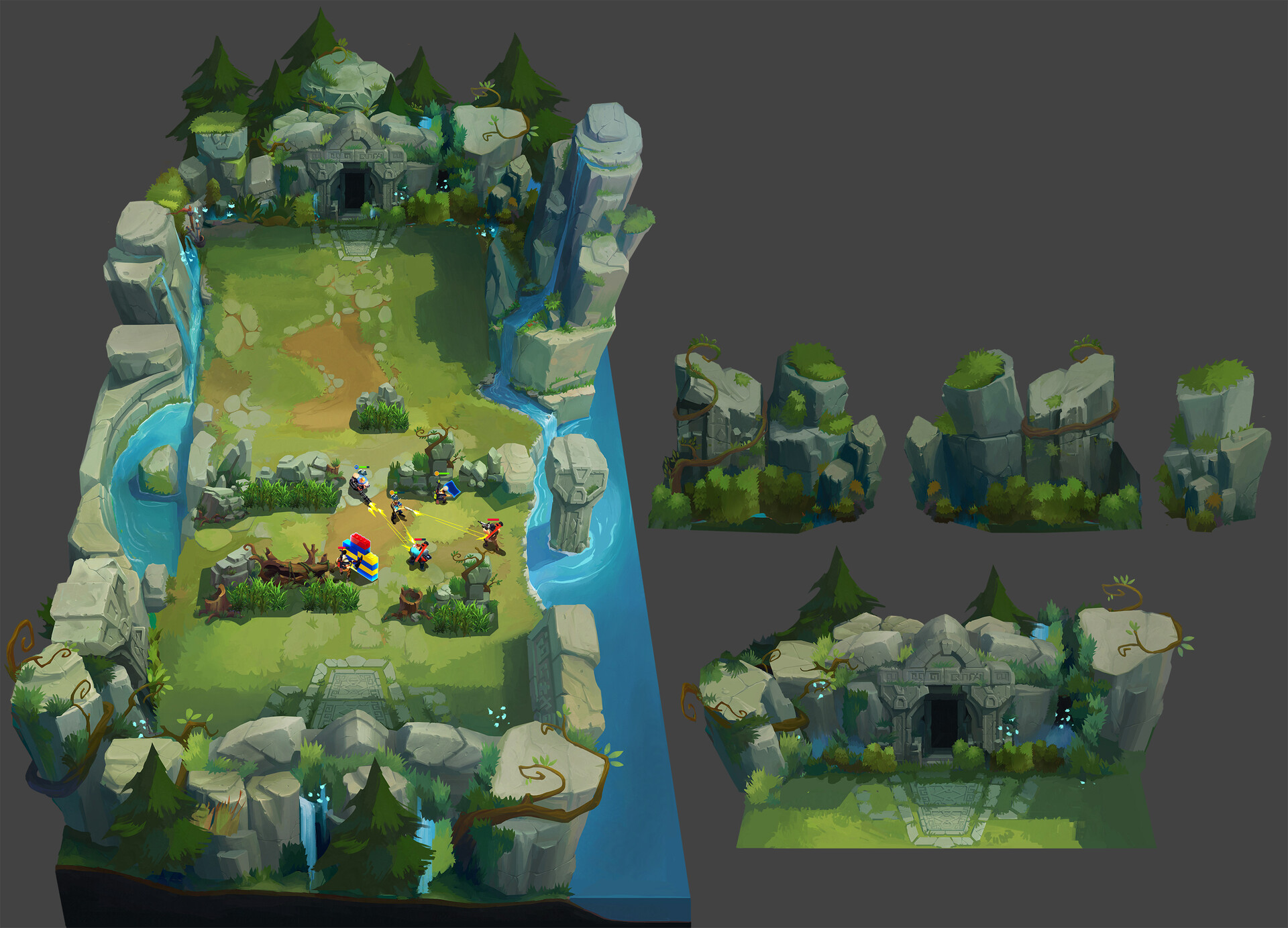 ArtStation - Battle game scene concept