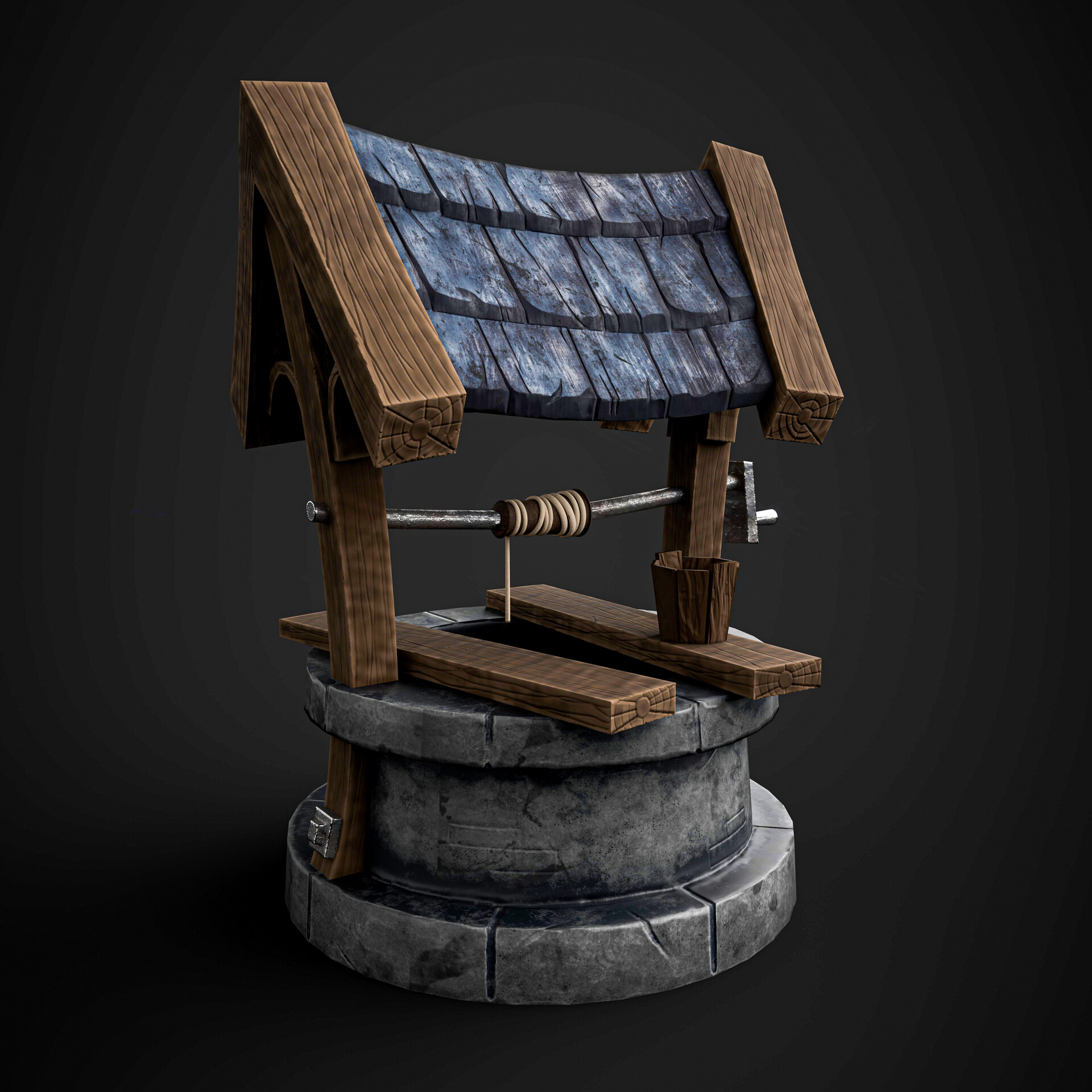 ArtStation - Handpainted Well