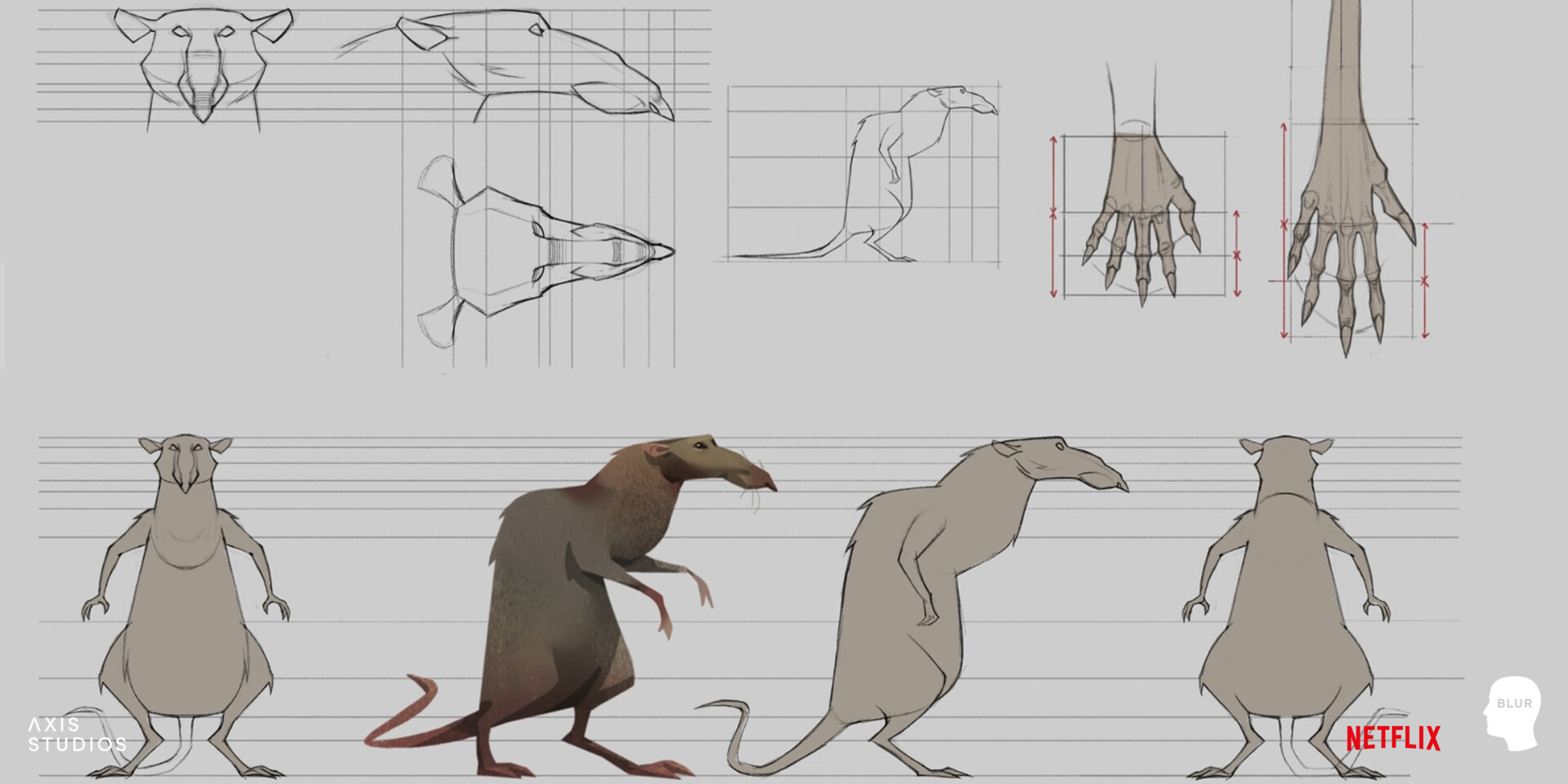 Axis Studios - Love, Death, and Robots: Mason's Rats- Characters