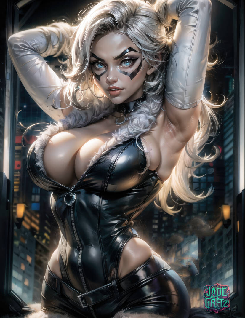 Jade Gretz - Velvet Vixen: Black Cat's Seductive Prowess by Jade Gretz