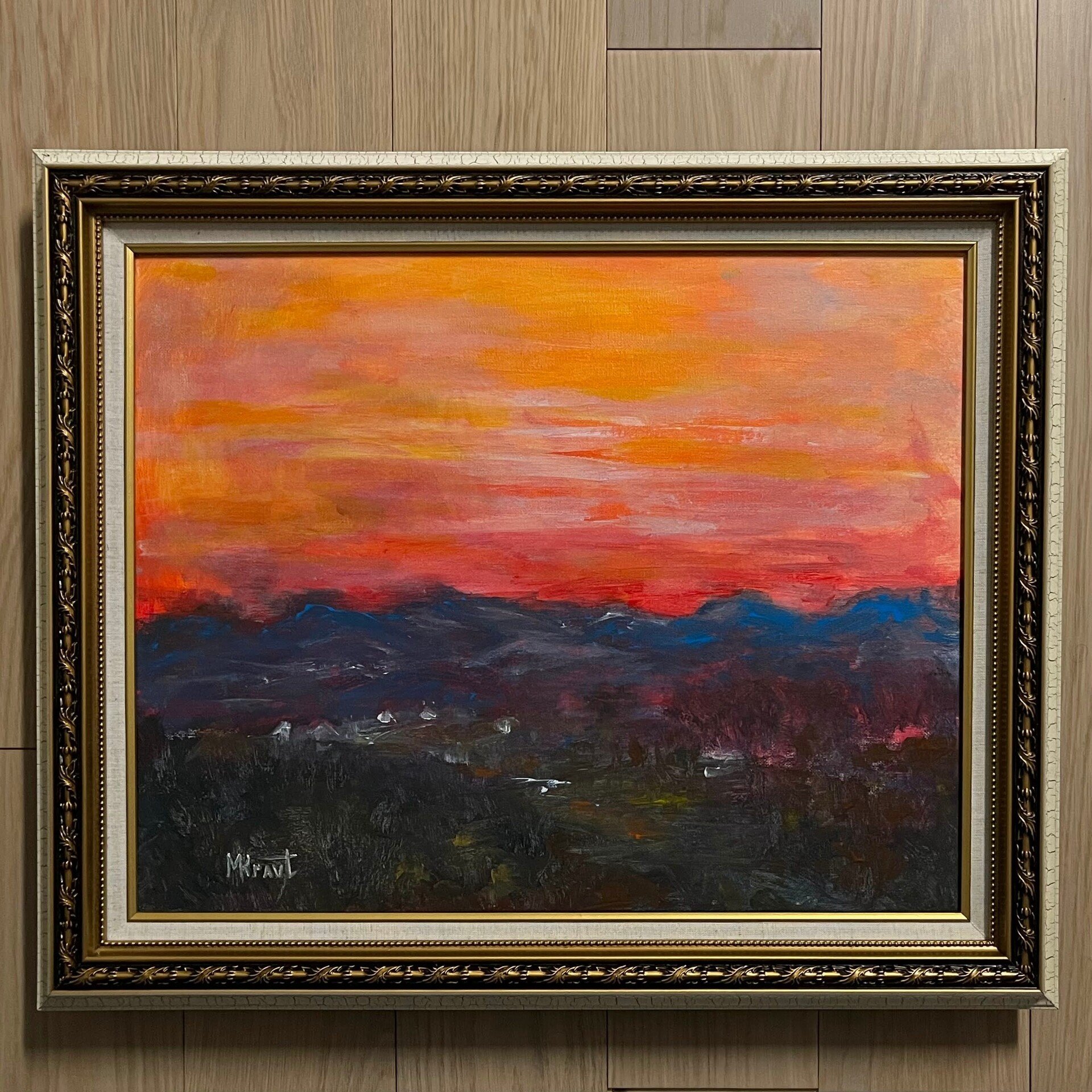 ArtStation - traditional Painting Late Evening in Mountains. 16x20 ...