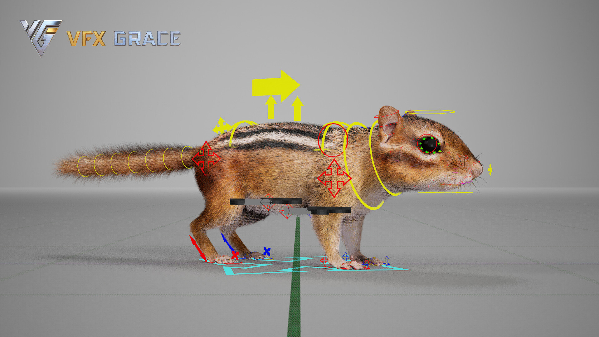 VFX models - Chipmunk - UE Character Asset