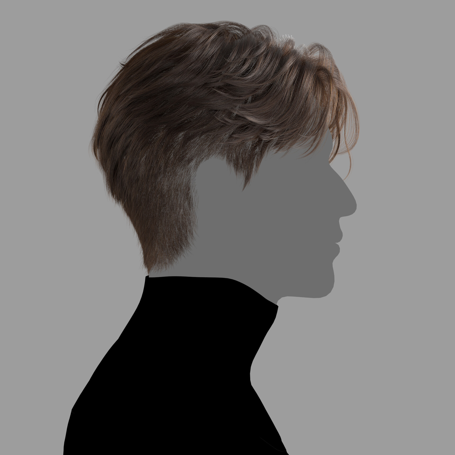 ArtStation - Male Hairstyle