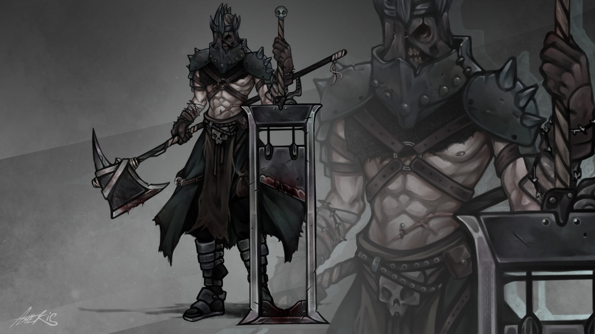 ArtStation - a warrior called the executioner
