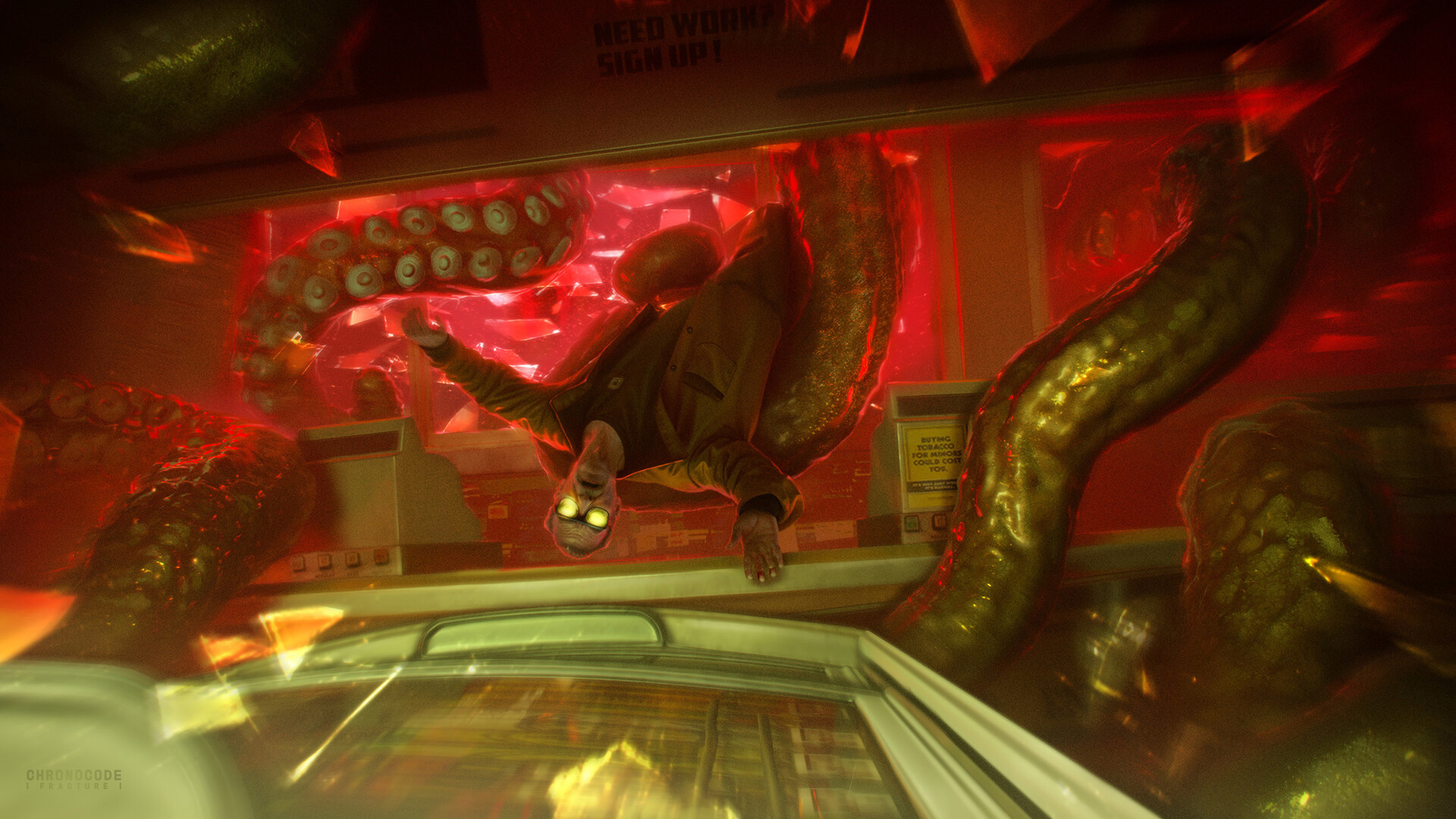 The Gas Station Incident by Hermann Kromer : r/ImaginaryMonsters