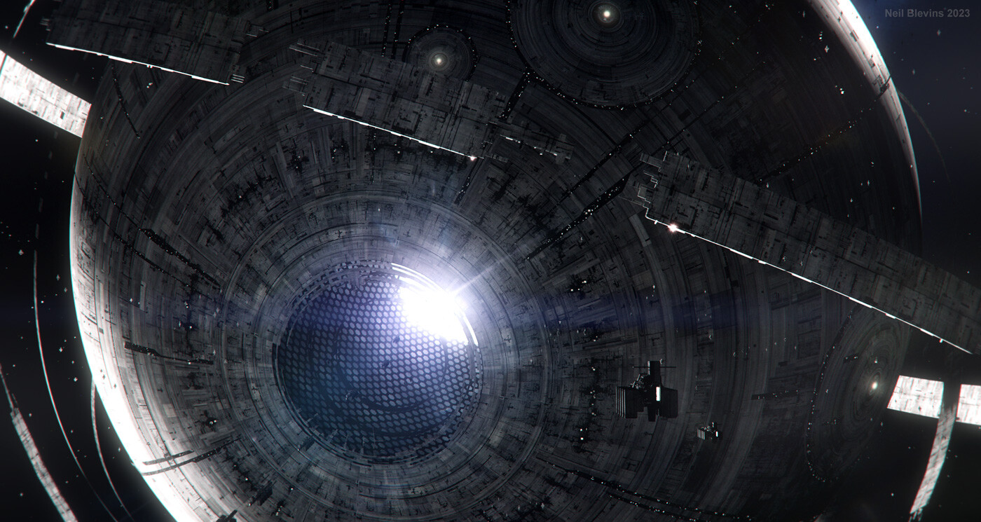 Megastructures Dyson Sphere 7 by Neil Blevins : r/ImaginaryStarships Megastructures Dyson Sphere 7 by Neil Blevins : r/ImaginaryStarships