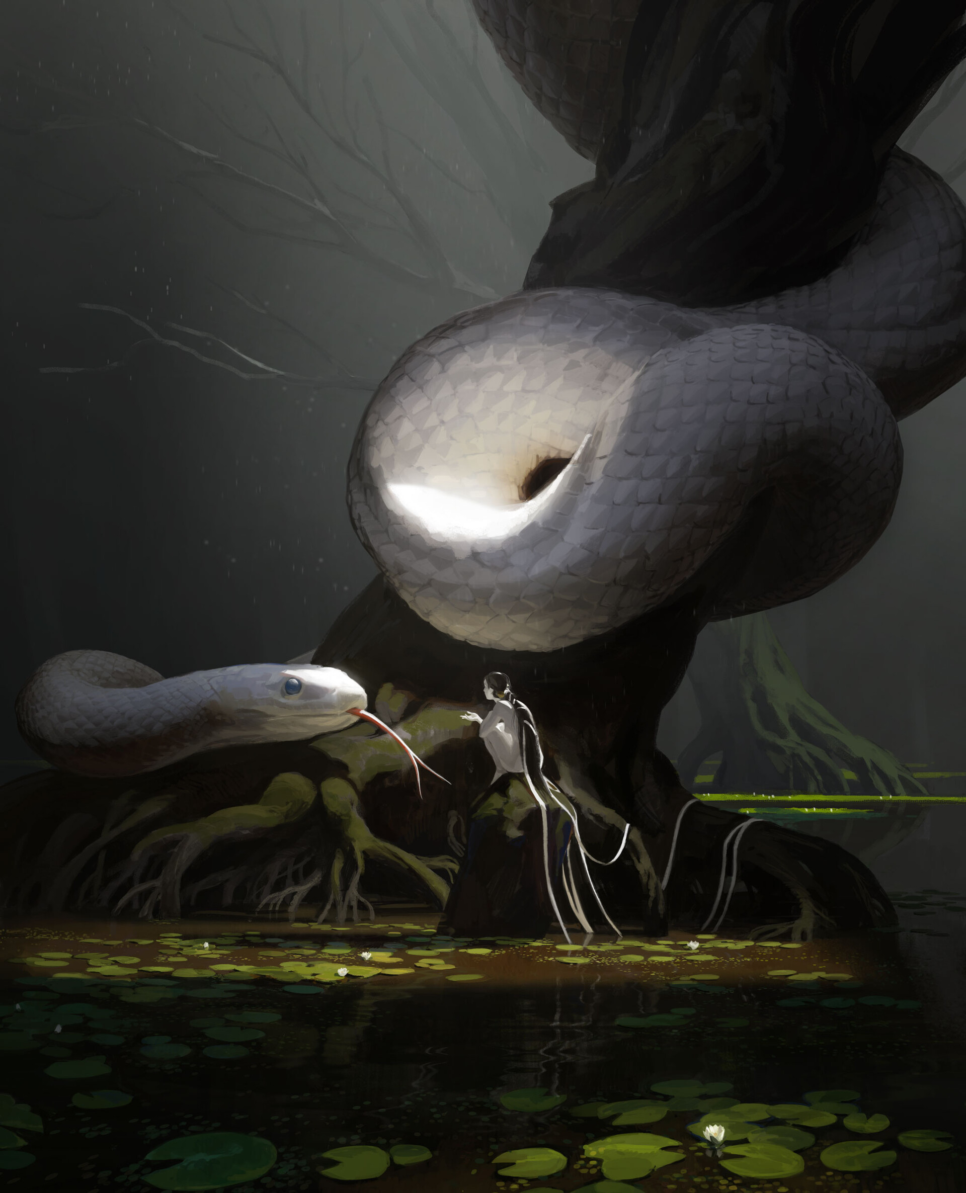 White Snake by Axel Sauerwald : r/ImaginaryBehemoths