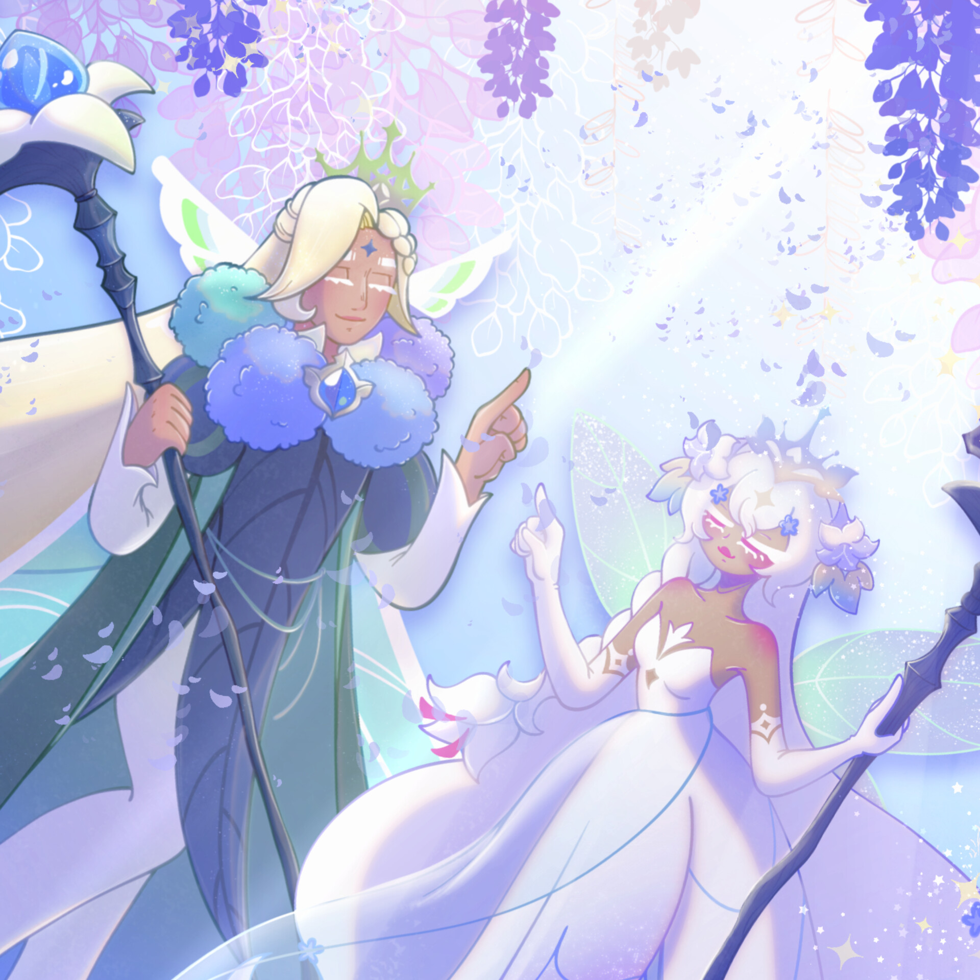 ArtStation - White Lily & Pure Vanilla | Cookie Run Kingdom - Fanart