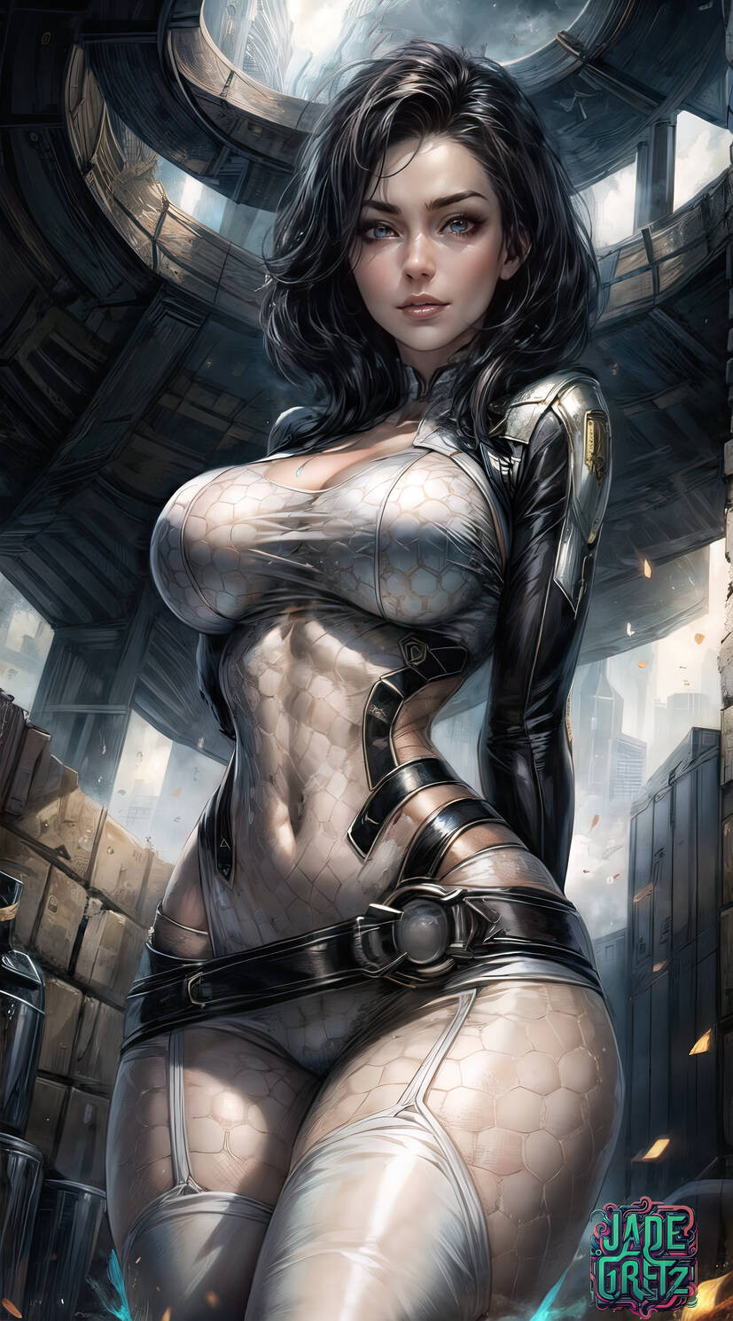 ArtStation - Spacefaring Siren: Miranda's Galactic Elegance by Jade Gretz