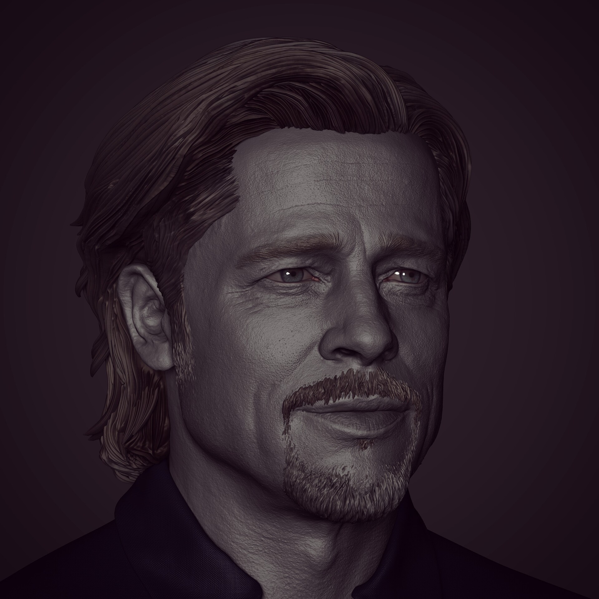 ArtStation - Brad Pitt