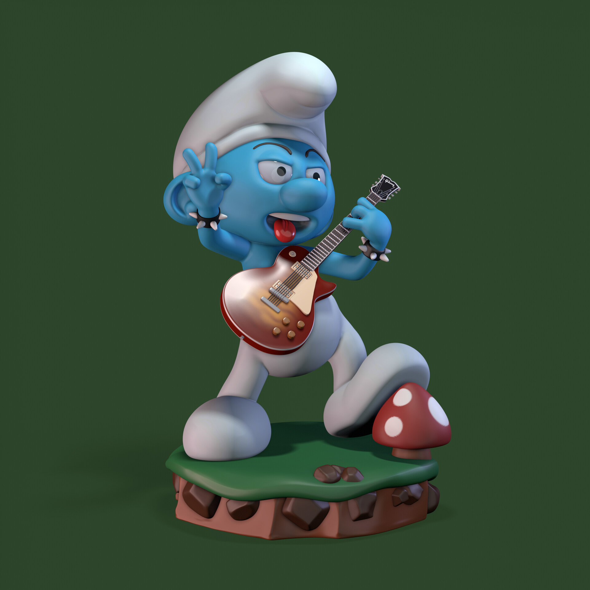 ArtStation - Rocker Smurf