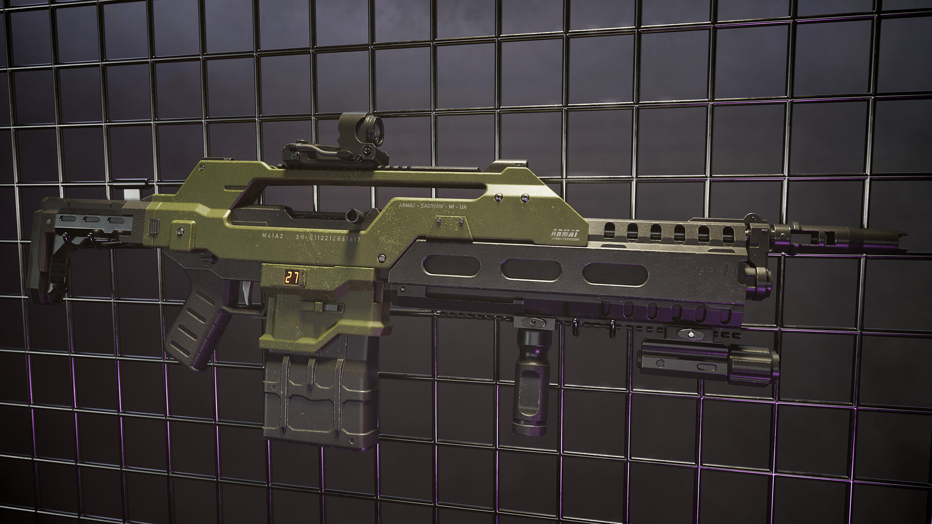 ArtStation - M41A2 Pulse Rifle Aliens