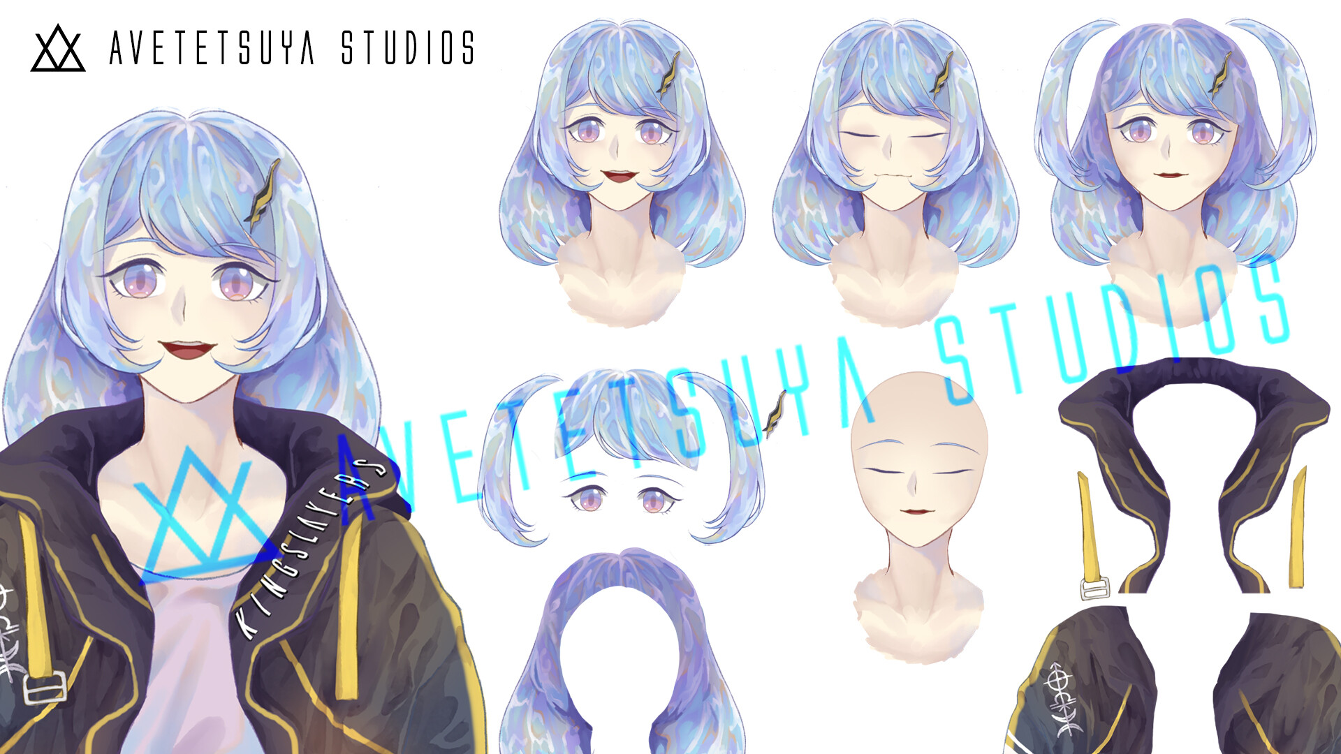 ArtStation - V-Tuber Design - OPEN ANIME COMMISSION