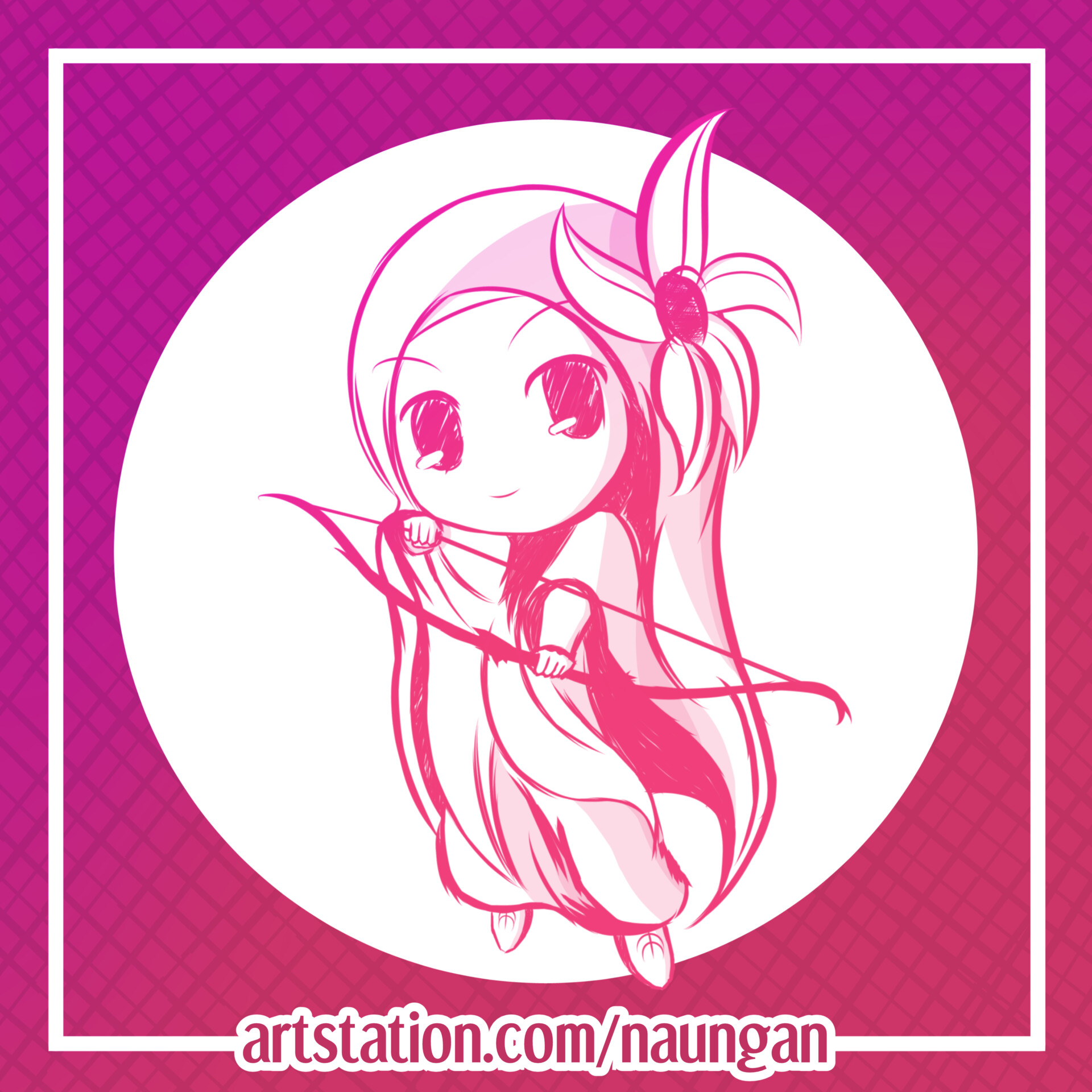 ArtStation - Chibi Archer Girl