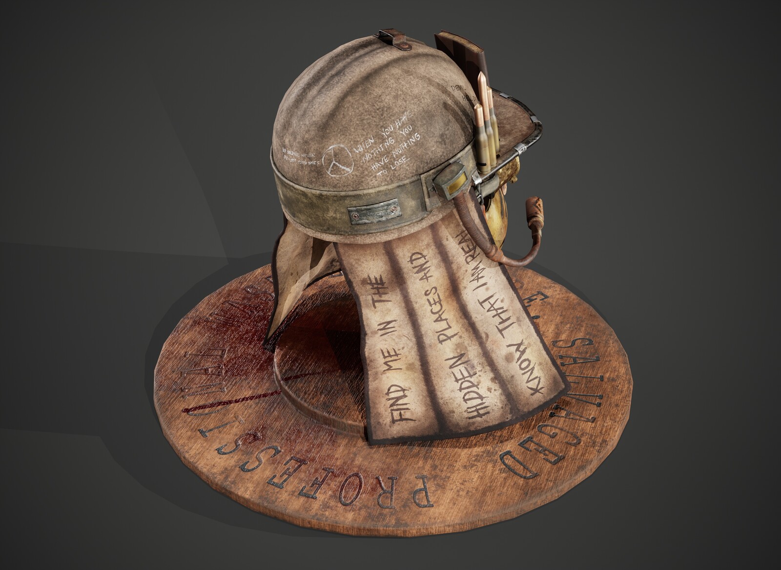 Sonu kumar - SALVAGED PROFESSIONAL WASTELAND HELMET