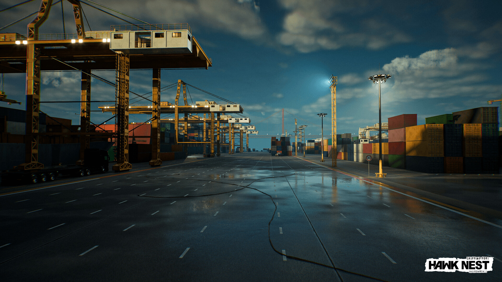 Garage B14 Production - HAWKNEST Shipping Port Environment (UE5)