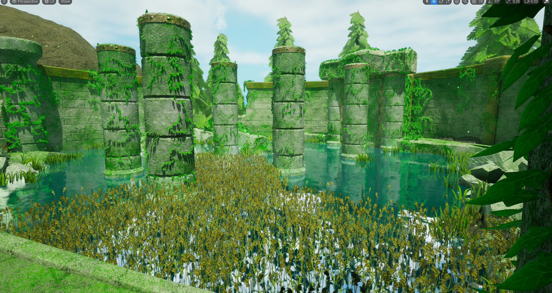 Daniel Wester - Environment + Shaders- Overgrown Ruins