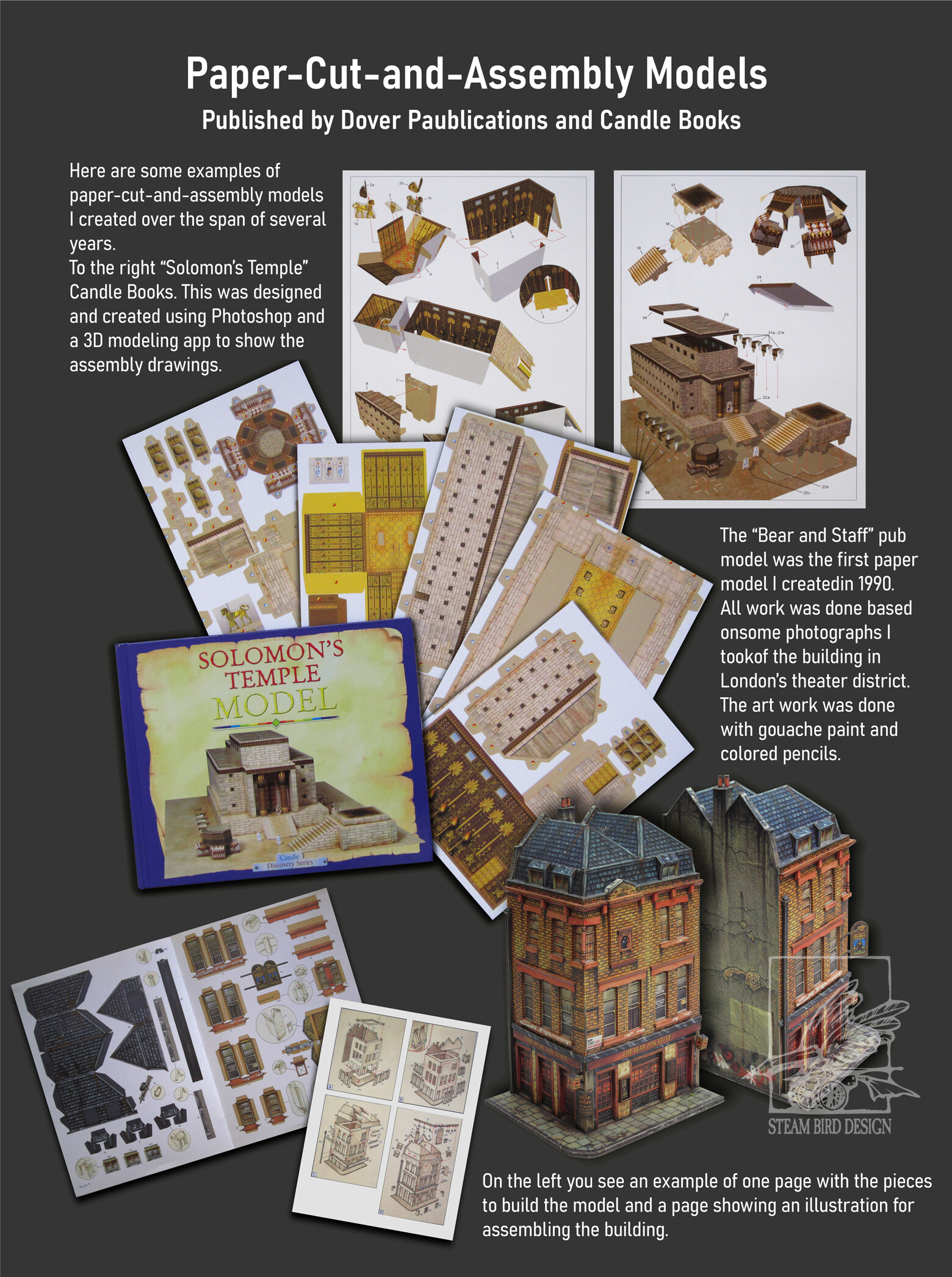 Steam Bird Design - Cut & Assemble Models