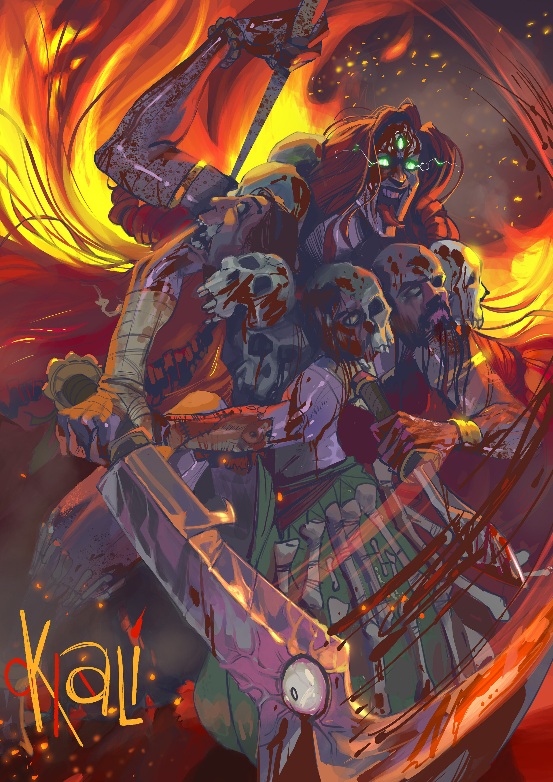 ArtStation - Kali-A concept character design of the goddess of ...