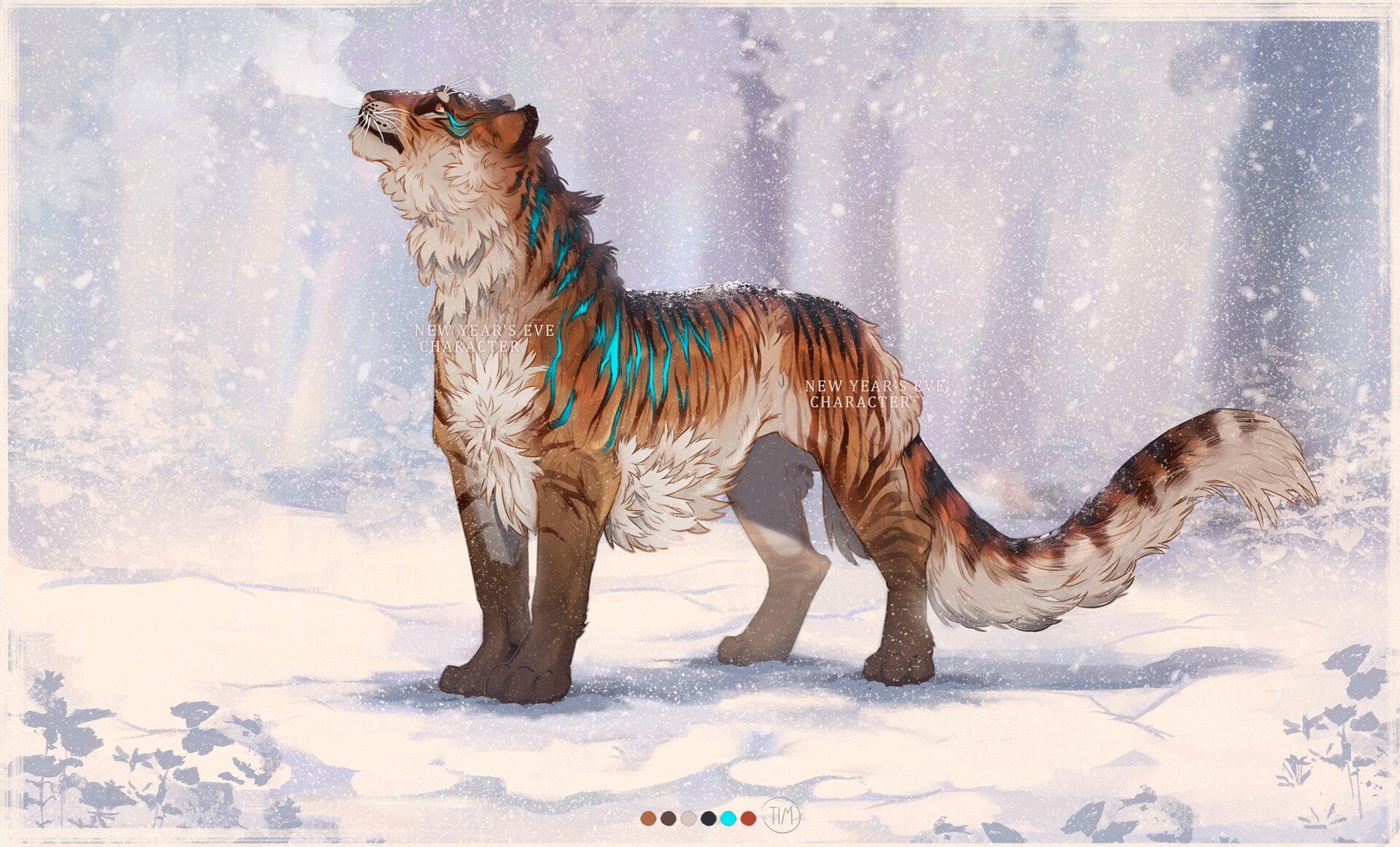 ArtStation - Winter Tiger illustration