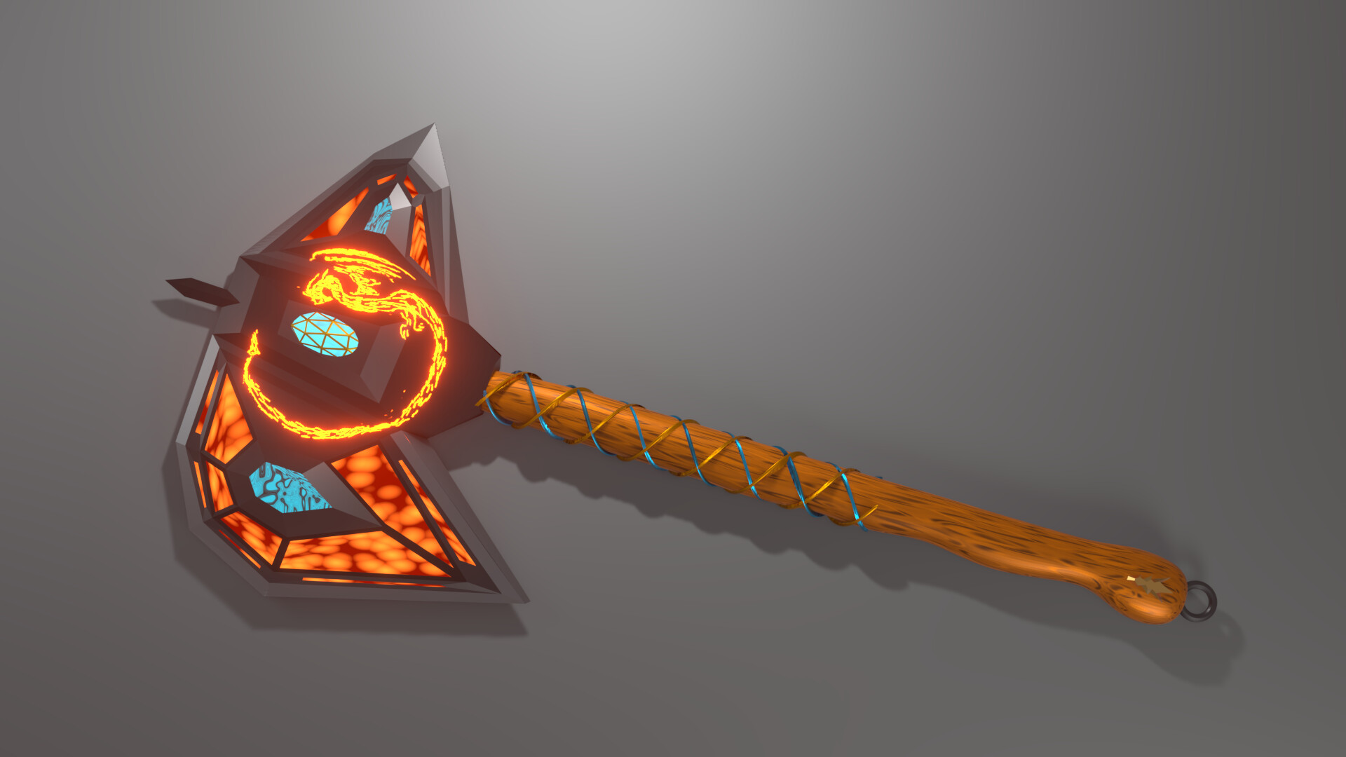 fantasy dragon axe